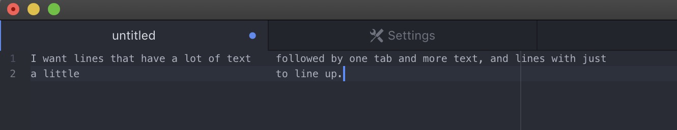 MacOS Text Editor With Tab Stops For Display Software MPU Talk